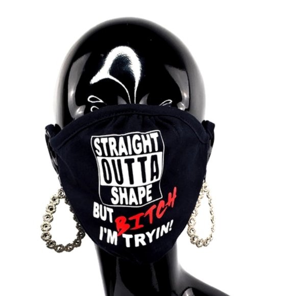 Fashion Junky | Tops | Straight Outta Shape But Bitch Im Tryin Tank ...